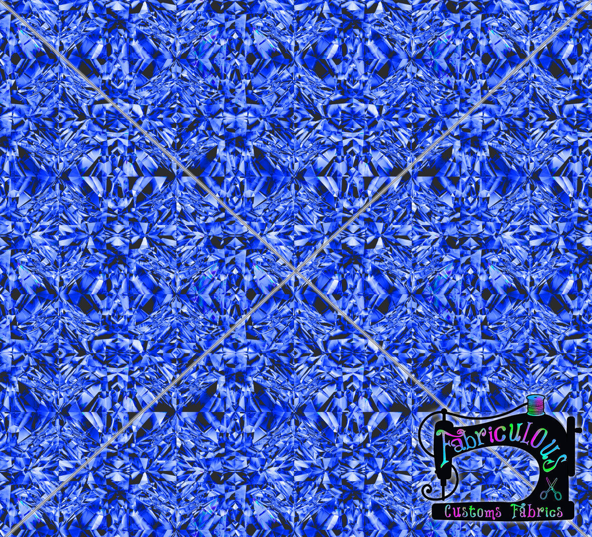 SALE! R13- Royal Blue Ice Print – Fabriculous Custom Fabrics