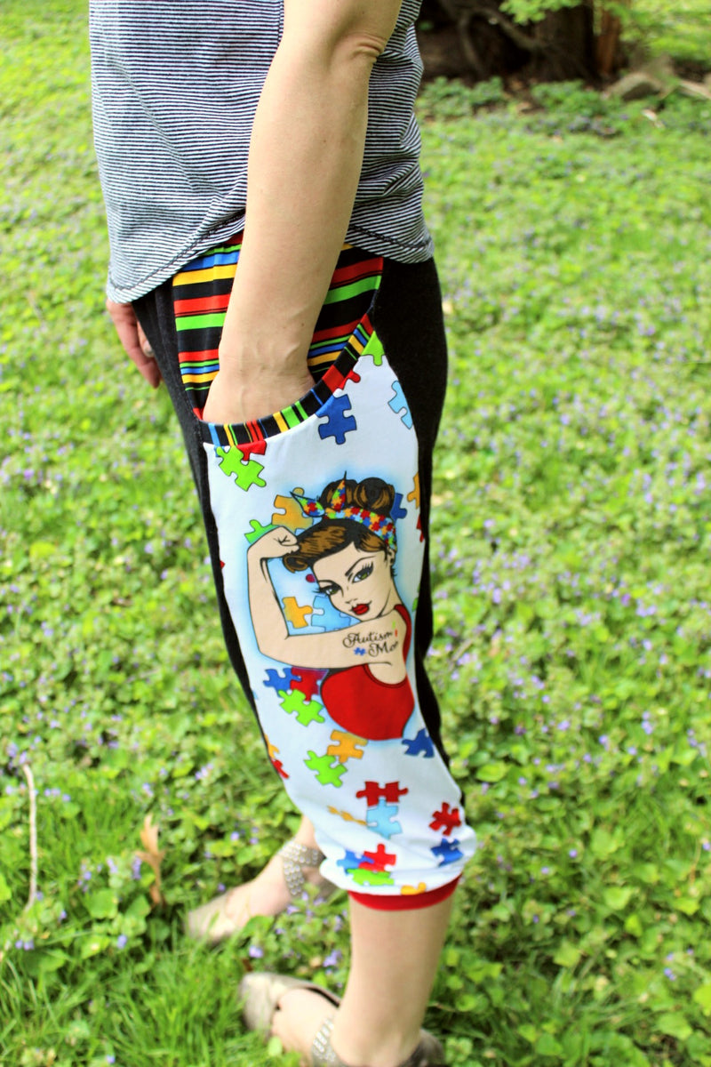 R14 - Autism Mom- Light Skin- Shirt Panels – Fabriculous Custom Fabrics